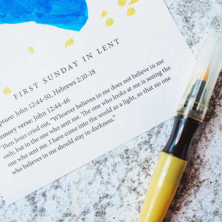 Lenten Postcards: Scripture Art Journal for Kids - The Foundry Community